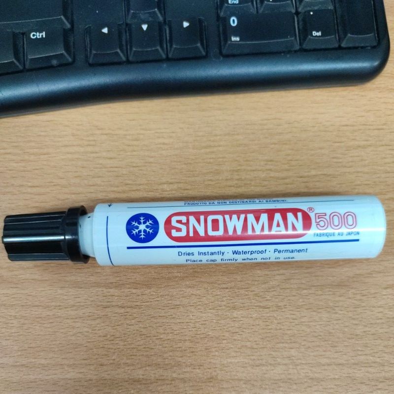 Jual Spidol SNOWMAN 500 black Jumbo (Permanen) | Shopee Indonesia