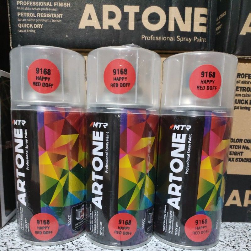 Jual Pilok Pilox Cat Semprot MTR ARTONE Merah Doff Dop 9168 Happy Red ...