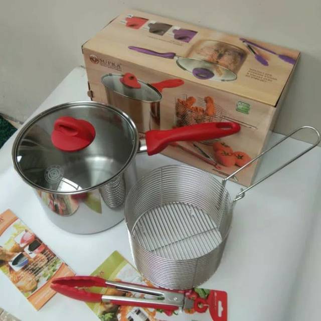 Jual SUPRA Deep Fryer Multi Alat Penggorengan Panci Stainless Steel 20 ...