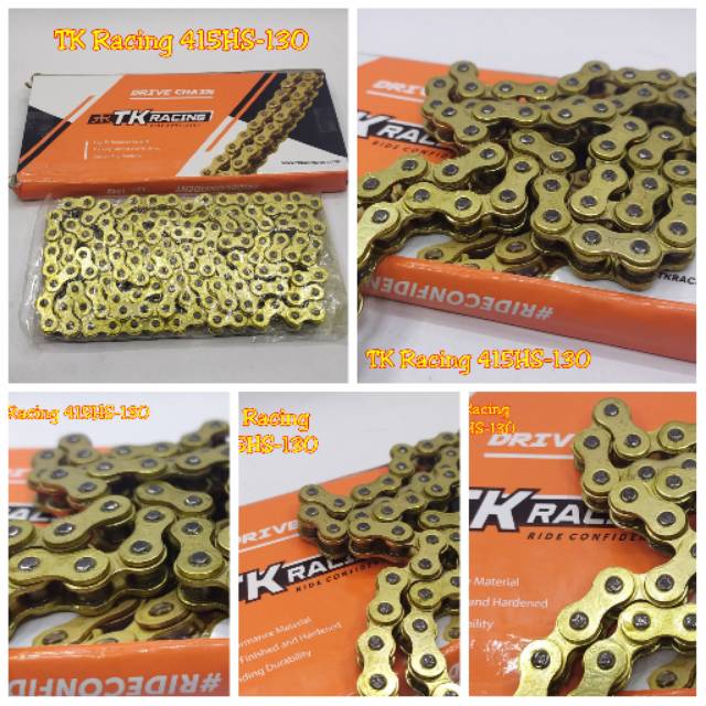 Jual TK Racing Rantai 415 130 HS Kualitas Premium Gold Kuat dan Tahan lama 100% Original ...