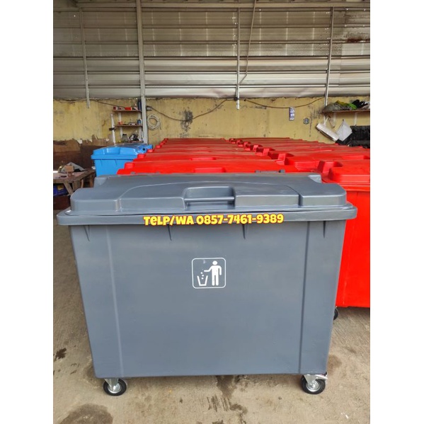 Jual TEMPAT SAMPAH BESAR/TONG SAMPAH BESAR/BAK SAMPAH BESAR 660 LITER | Shopee Indonesia