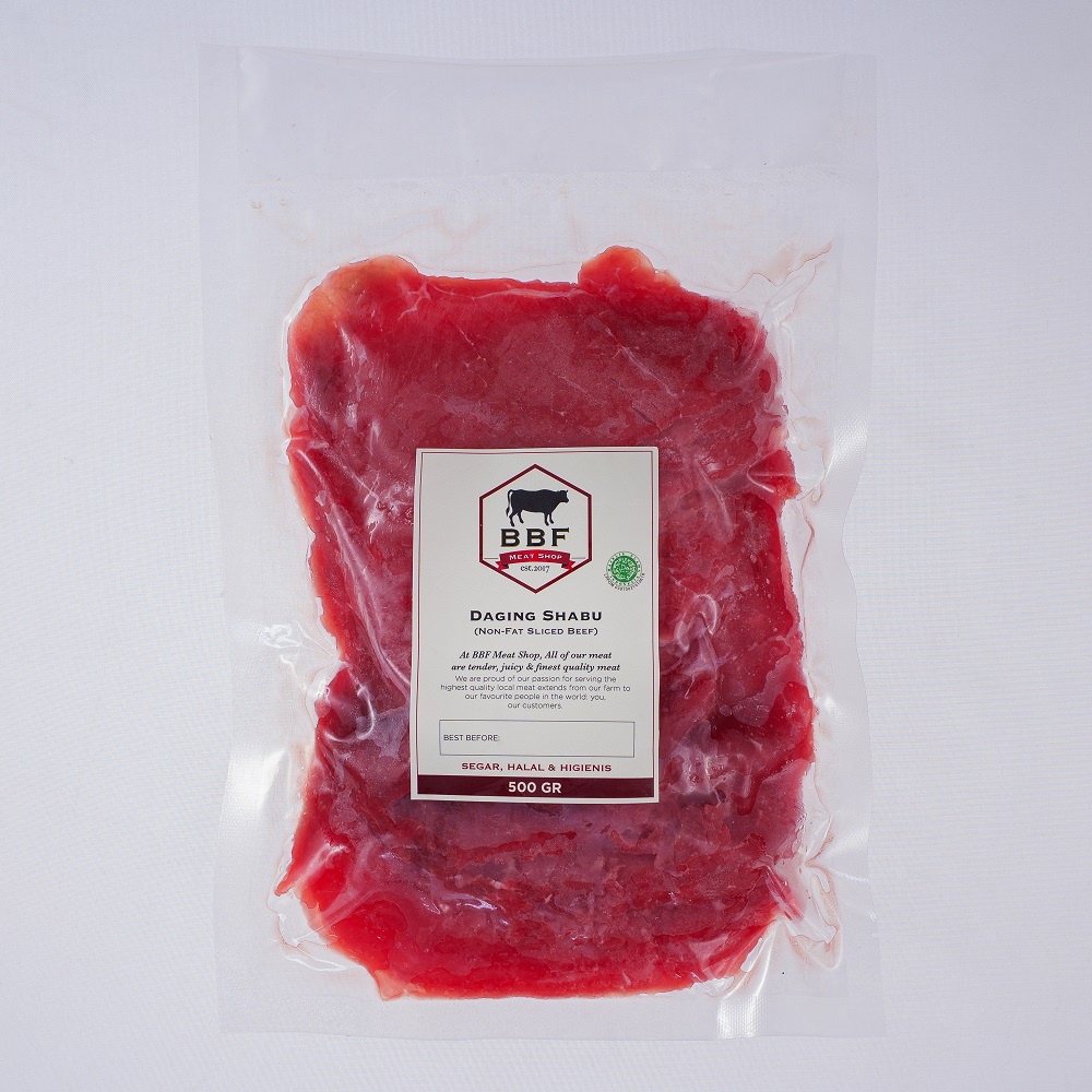 Jual DAGING SAPI SHABU BBF SLICE BEEF NON FAT LOKAL IRIS TIPIS TANPA ...
