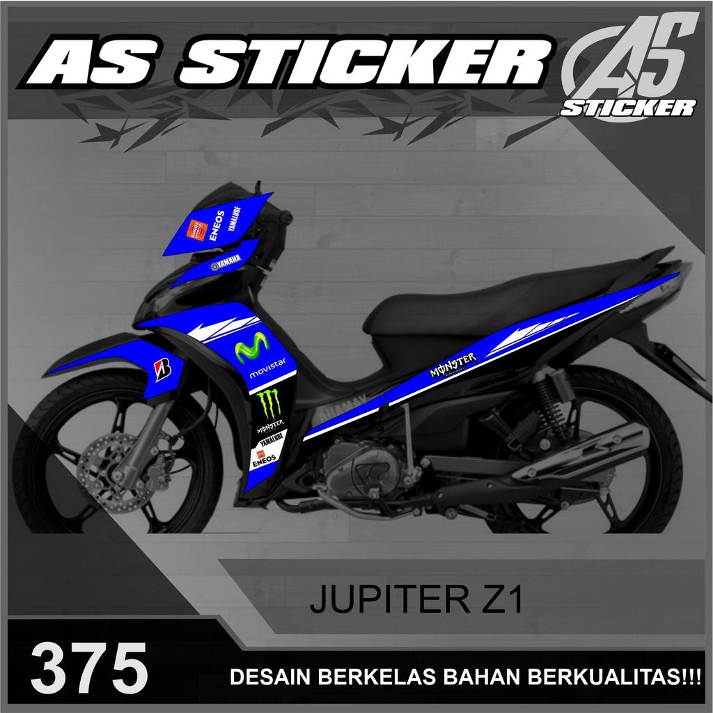 Jual 375 Striping Jupiter Z1 - Sticker Striping Jupiter Z1 Desain ...