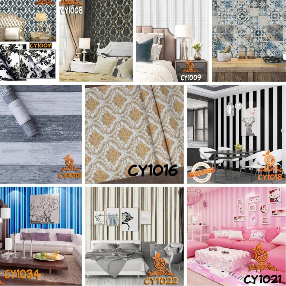 Jual [READY STOCK] AHS - DUARRR PROMO!!!WALLPAPER STICKER DINDING Motif Dan Karakter Premium ...