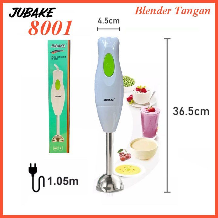 Jual JUBAKE 8001 Hand Blender Tangan Portable Stainless Steel JBK 8001 ...