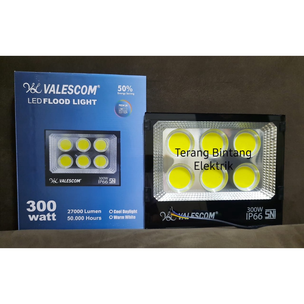 Jual Lampu sorot led Valescom COB 300 watt 300w Super Bright - Putih dan warm white/kuning ...
