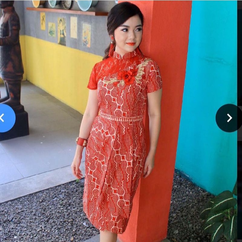 Jual Dress batik bordir | Shopee Indonesia