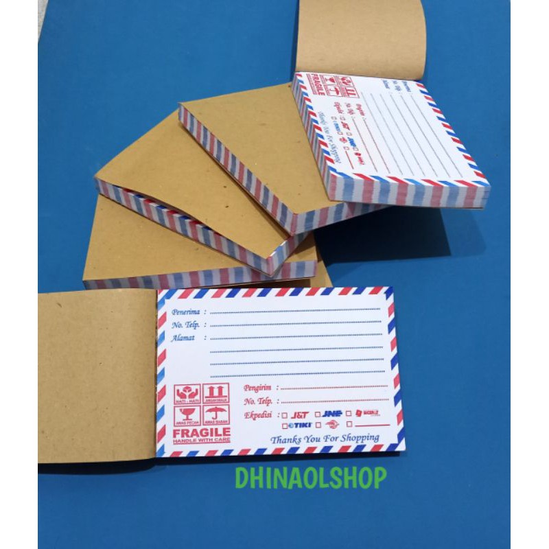 Jual label pengiriman olshop isi 100 lembar / label pengiriman barang ...