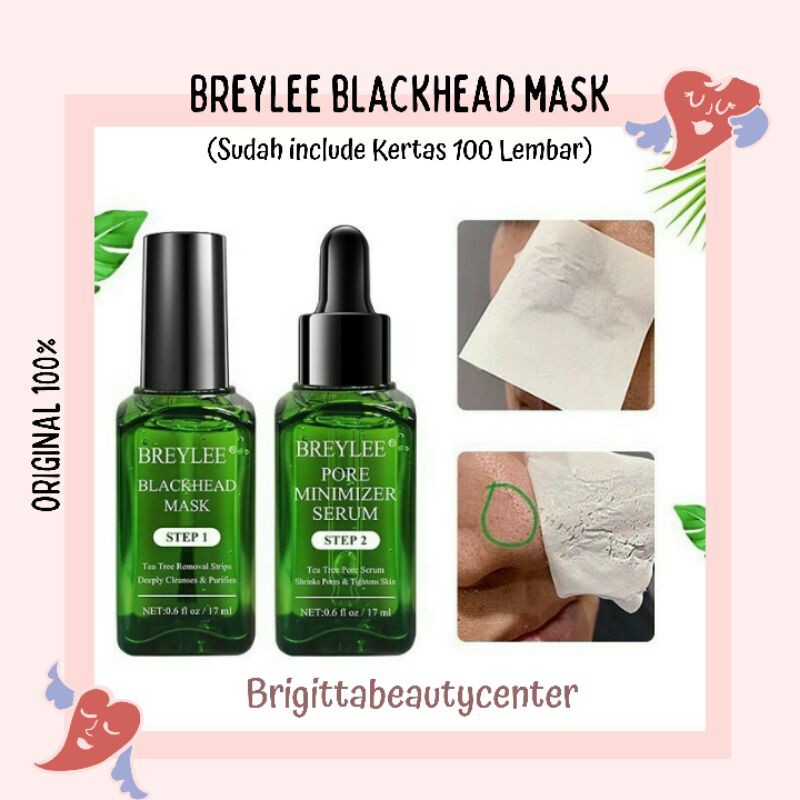 Jual Breylee Blackhead Mask - Masker Komedo Free 100 pcs Kertas ...
