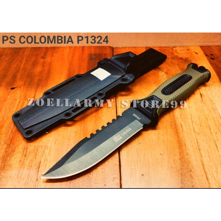 Jual Pisau Columbia P1324 2948B /Pisau Survival /Survival Kit | Shopee ...