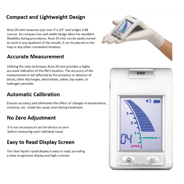 Jual Halodent Dental Apex Locator Root Zx Mini Morita Japan | Shopee ...