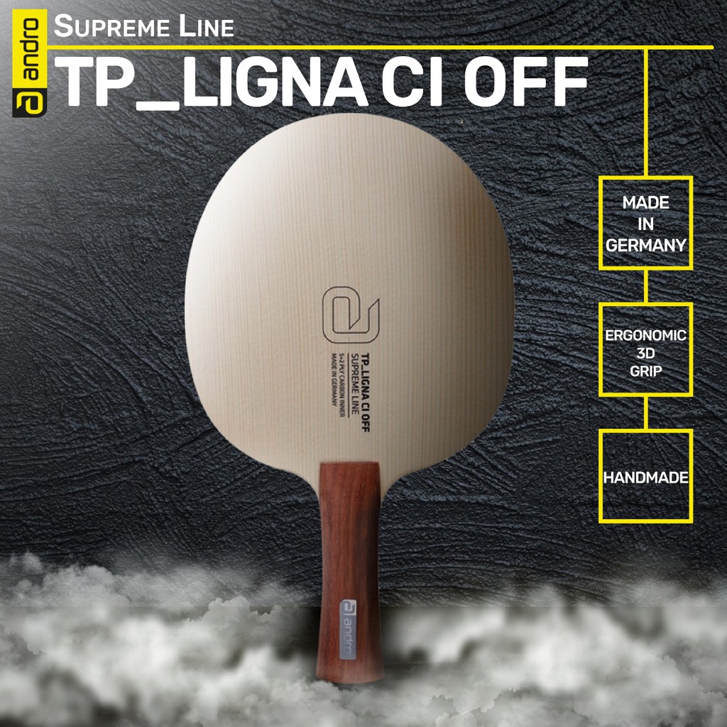 Jual Kayu Bat Tenis Pingpong Meja Andro Ligna CI OFF Carbon Inner | Shopee Indonesia
