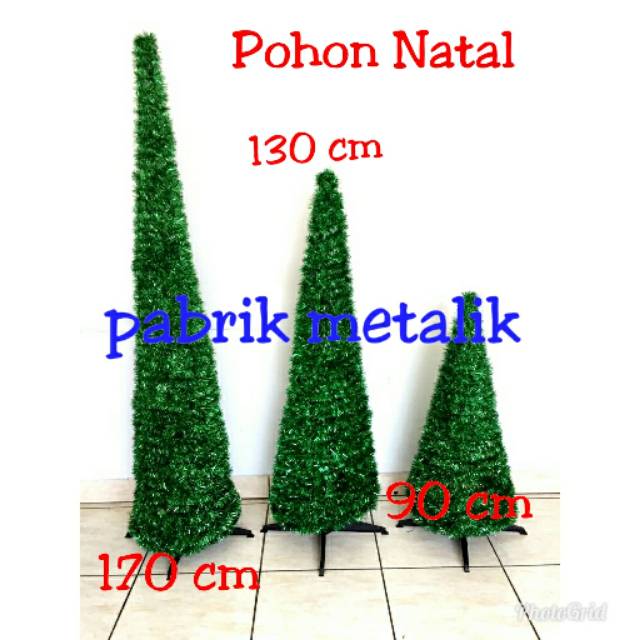 Jual Pohon Natal Modern Hijau Metalik / Christmas Tree / Pohon ...