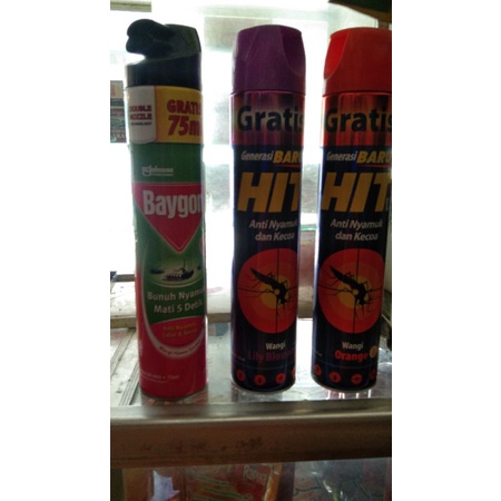 Jual OBAT SEMPROT NYAMUK BAYGON/HIT 600ML | Shopee Indonesia
