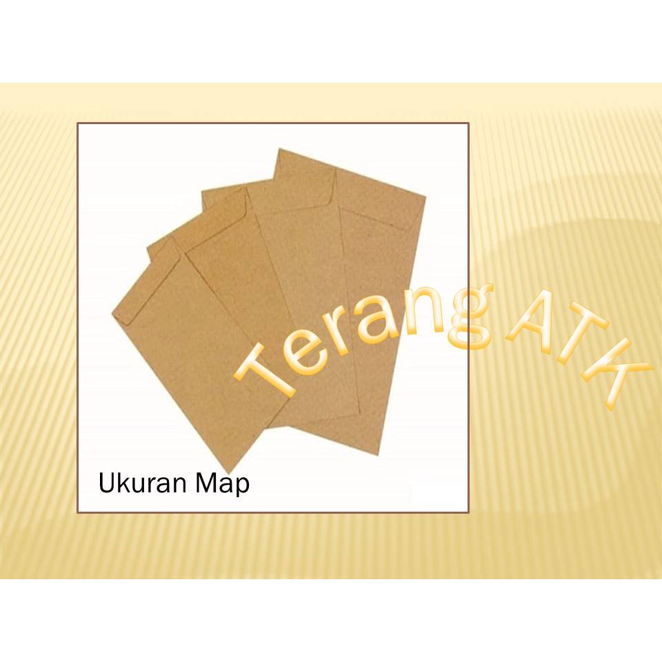 Jual Amplop Coklat Ukuran Map [Isi 100 lembar] | Shopee Indonesia