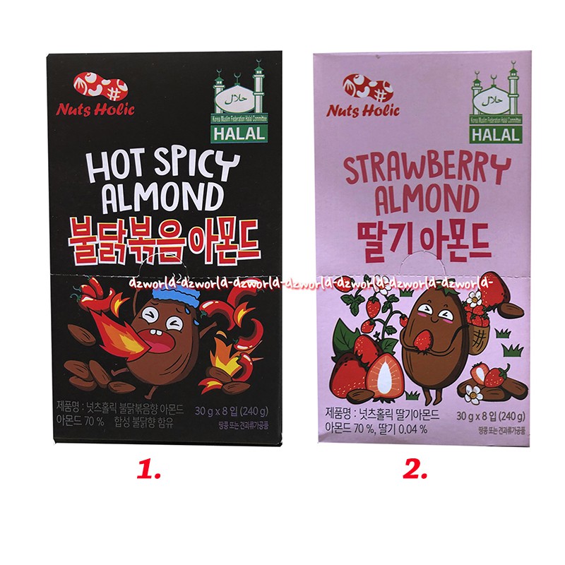 Jual Nuts Holic Honey Butter Almond Kacang Almond Madu 30gr | Shopee ...