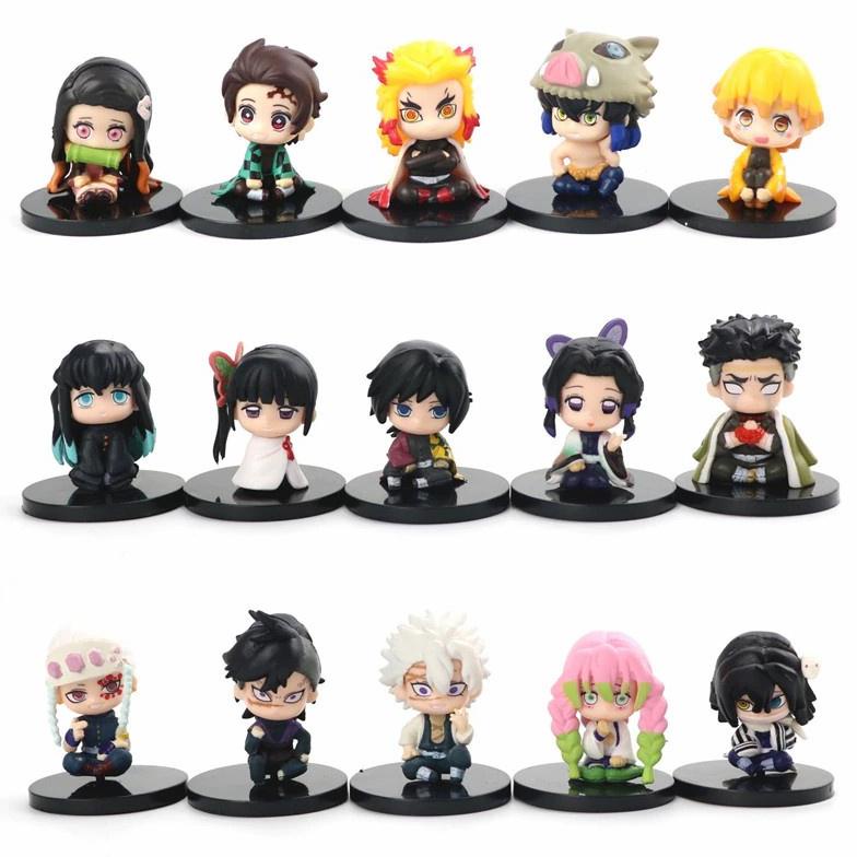 Jual Action Figure Set Anime Kimetsu No Yaiba Chibi Ver. Tanjiro Nezuko ...