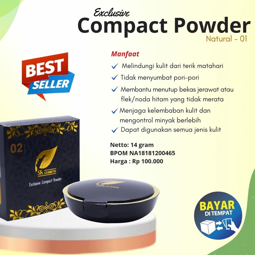 Jual Bedak SR12 Exclusive Compact Powder / Mirip Glutacol | Shopee ...