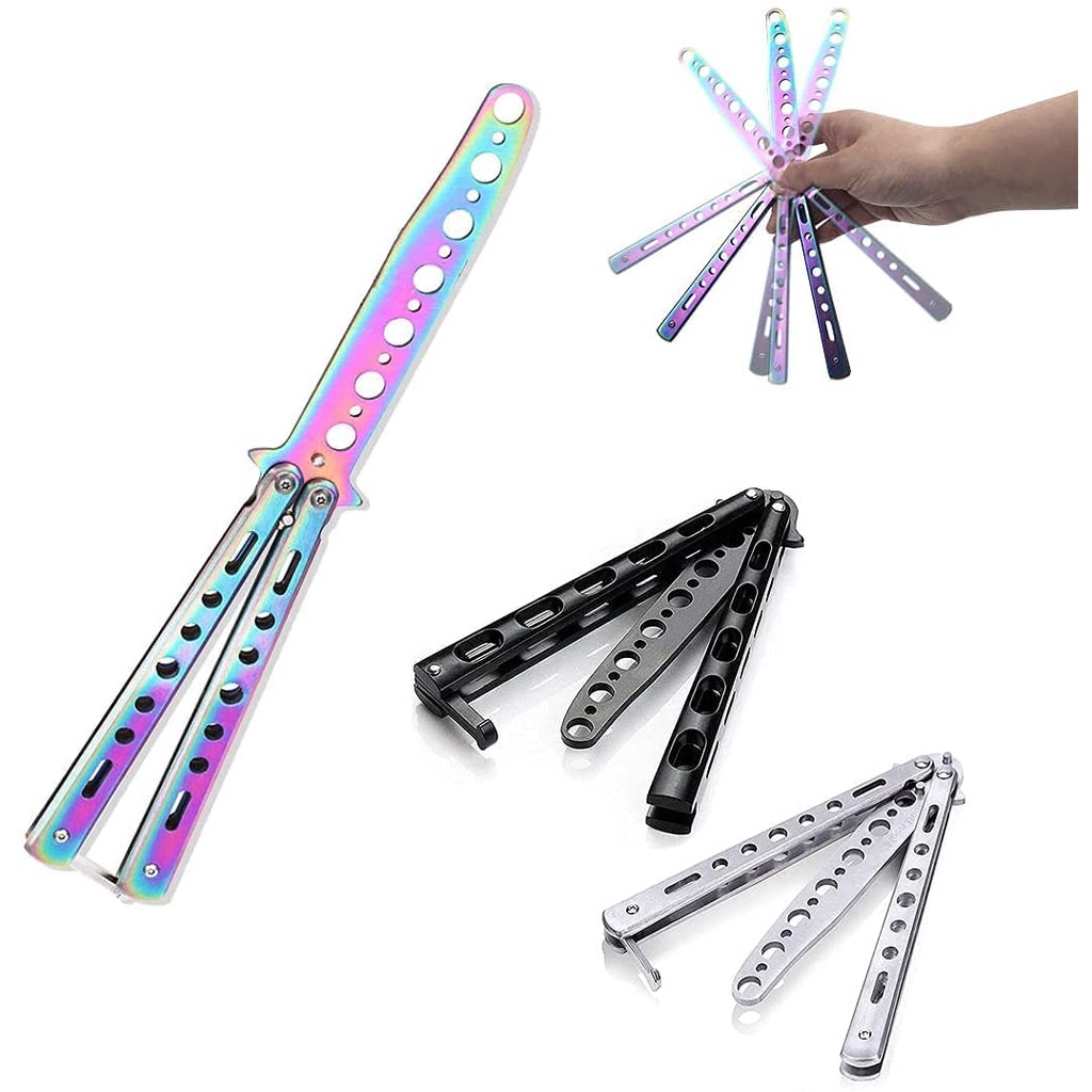 Jual Butterfly Buterfly Balisong Trainer Training Knife Bentuk Pisau ...