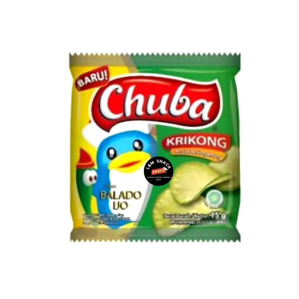 Jual Ciki Chuba Keripik Balado/Ijo/Keju 1 Pack isi 20pcs @14gr | Shopee ...