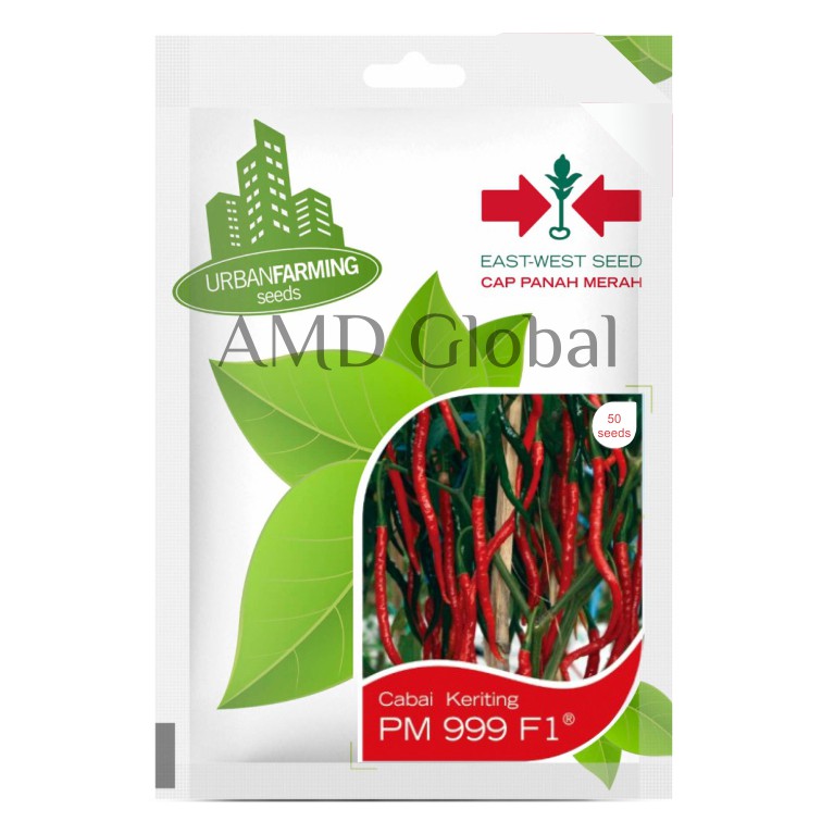Jual Benih Cabe / Cabai Keriting Merah PM 999 F1 Cap Panah Merah Isi 50 ...
