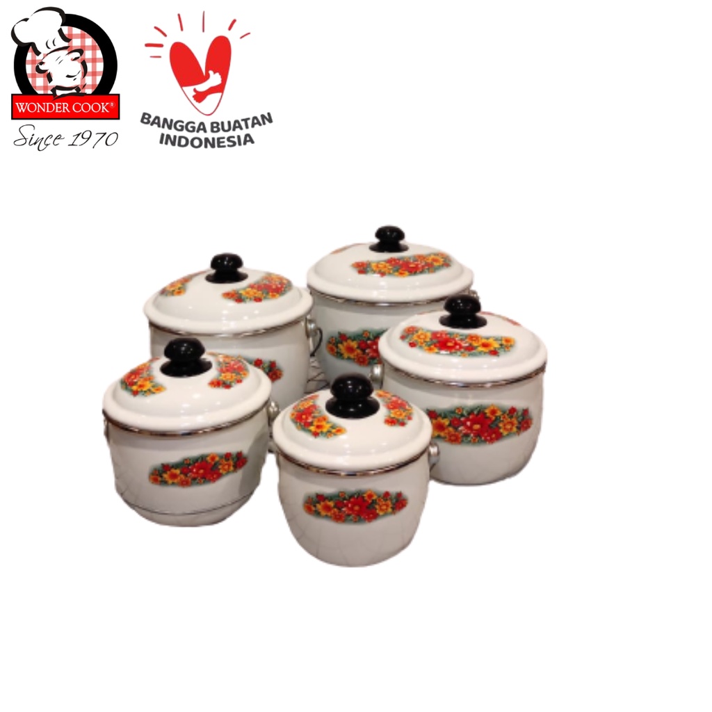 Jual WONDERCOOK 10 Pc Set Panci Gantung Cauldron 16/18/20/22/24 cm ...