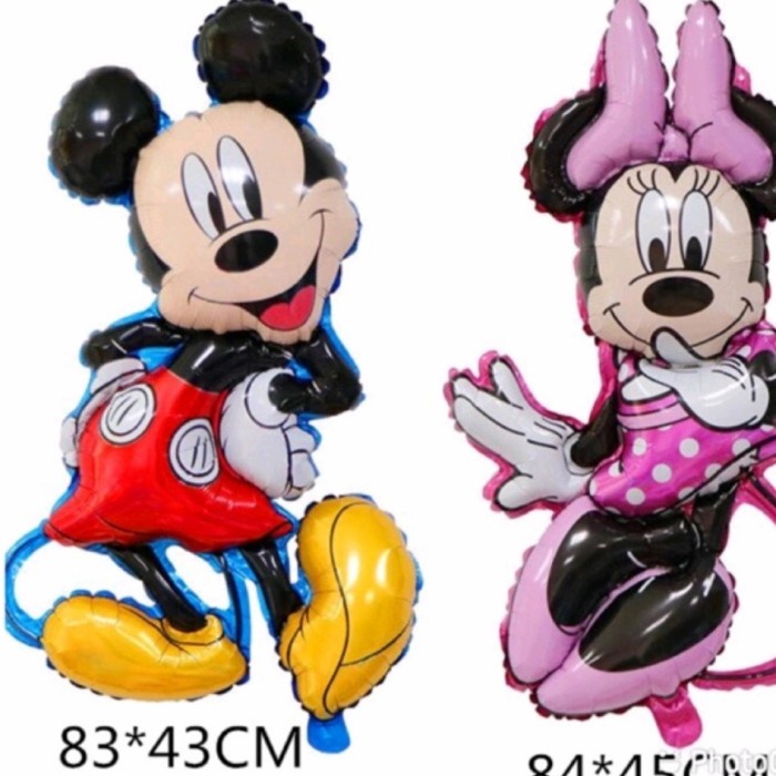 Jual balon mickey minnie foil 80 cm - mickey | Shopee Indonesia