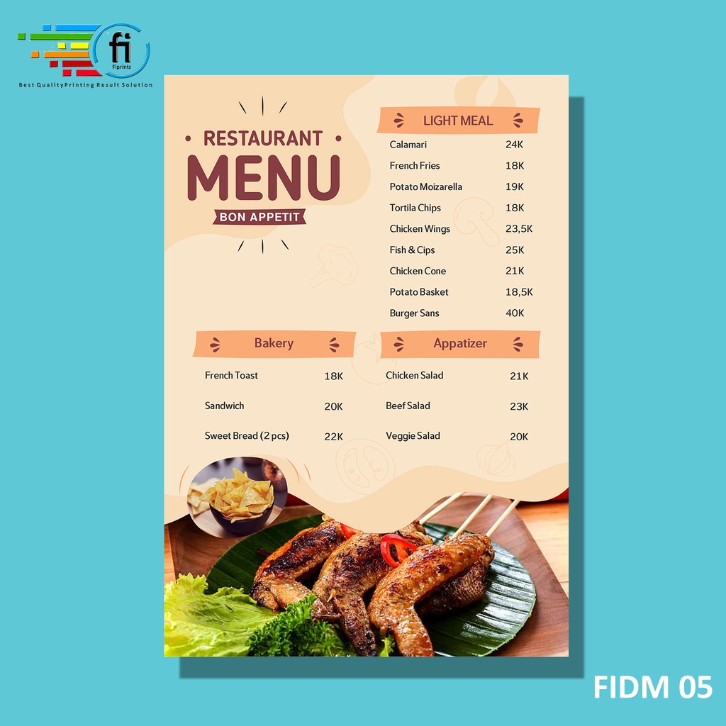 Jual Jasa Desain Daftar Menu Makanan & Minuman Custom | Edit menu Cafe ...