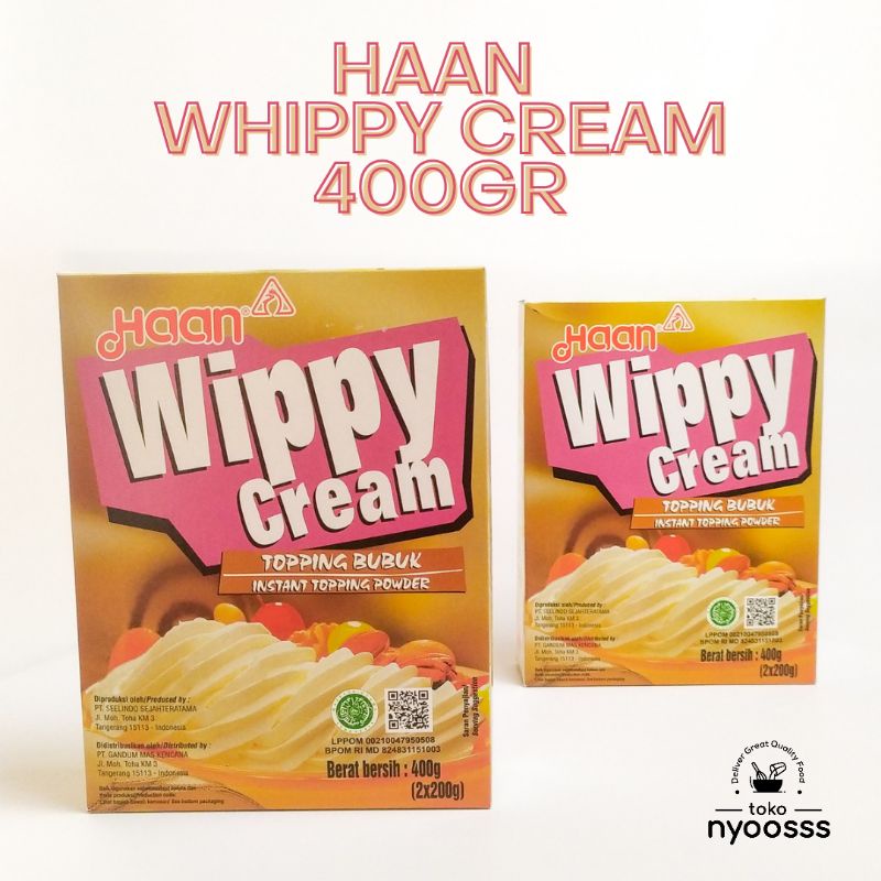 Jual Haan Wippy Cream 400gr/Topping Whipping Cream Prkatis/Termurah ...