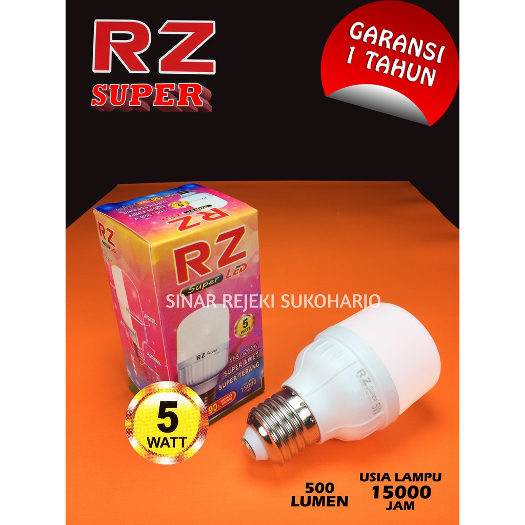 Jual RZ Super Lampu LED Kapsul 5W 5Watt Bohlam Capsule Putih 5 Watt | Shopee Indonesia
