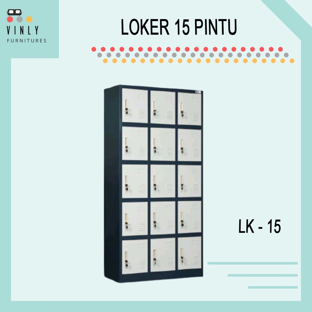 Jual Loker / Loker Besi / Loker Besi 15 Pintu LK15 | Shopee Indonesia