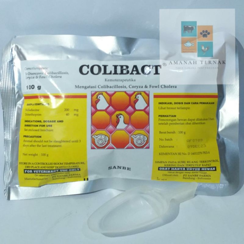 Jual Obat Hewan Sanbe Colibact @100gr | Shopee Indonesia
