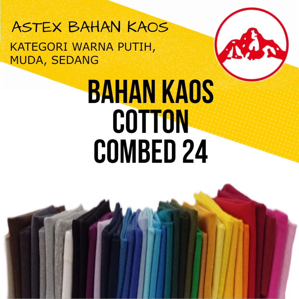 Jual Kain Cotton Combed Premium 24s Per 1 KG Warna Putih, Muda, Sedang ... Jual Kain Cotton Combed Premium 24s Per 1 KG Warna Putih, Muda, Sedang ...