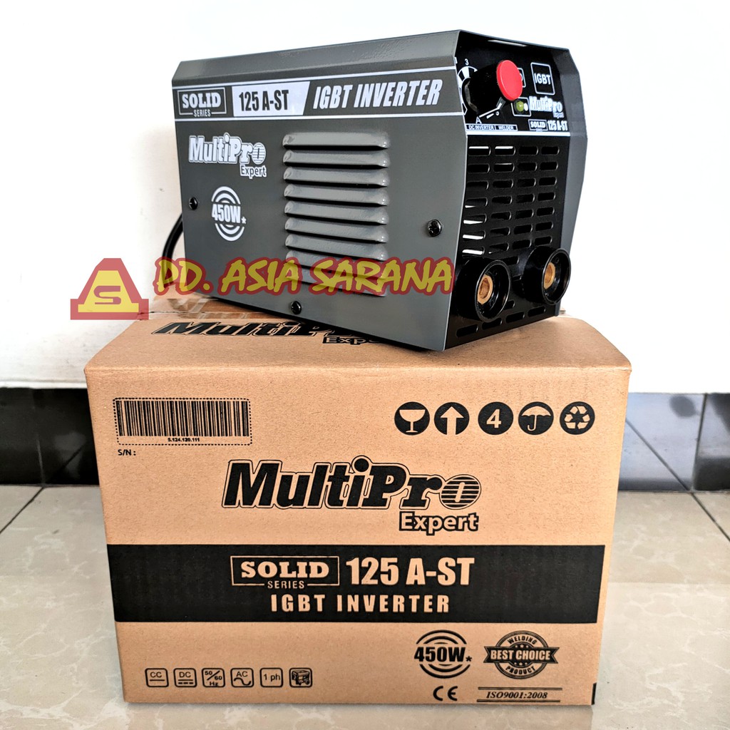 Jual Mesin Las Trafo MMA 125 A-ST Multipro Solid 450w IGBT Inverter | Shopee Indonesia