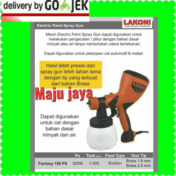 Jual Mesin Elektric semprot cat plitur LAKONI Kompresor angin Multipro ...