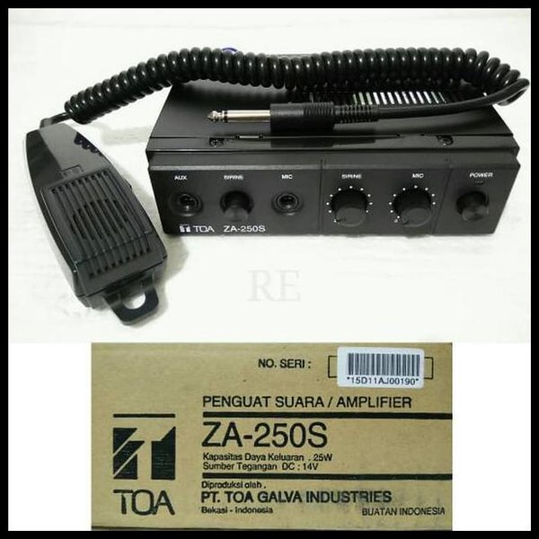 Jual Amplifier Toa ZA250S Ampli Mobil Toa ZA-250-S Original Toa Galva ...