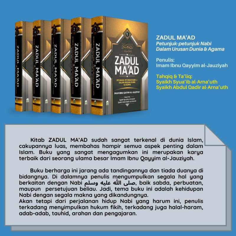 Jual ZADUL MAAD Jilid 1-5 PETUNJUK-PETUNJUK NABI DALAM URUSAN DUNIA DAN AHIRAT | Shopee Indonesia