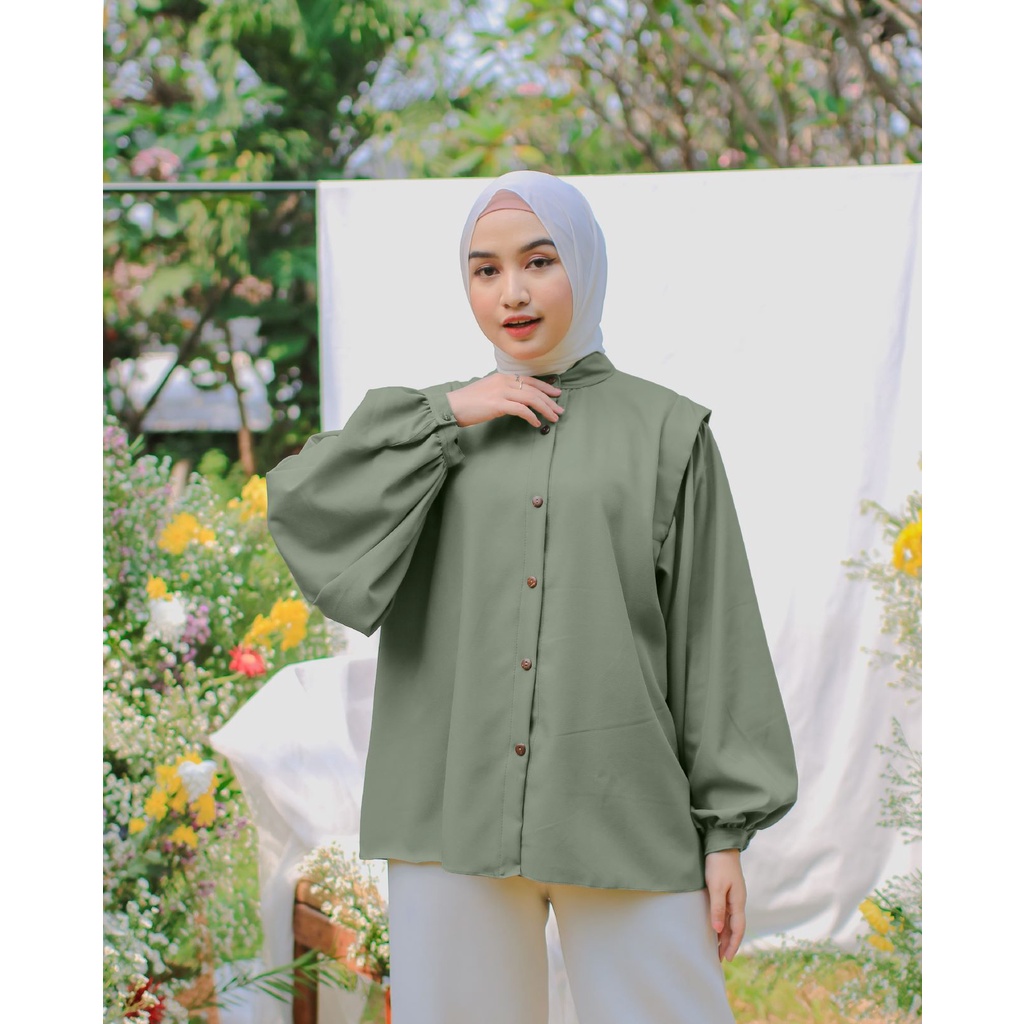 Jual DEMEN OUTFIT - Zilla Top / Atasan Wanita Lengan Balon / Baju ...