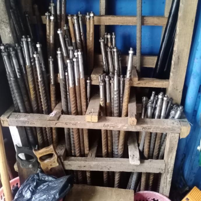 Jual besi as roda untuk lebar gerobak 80-100cm harga per 1pcs | Shopee ...