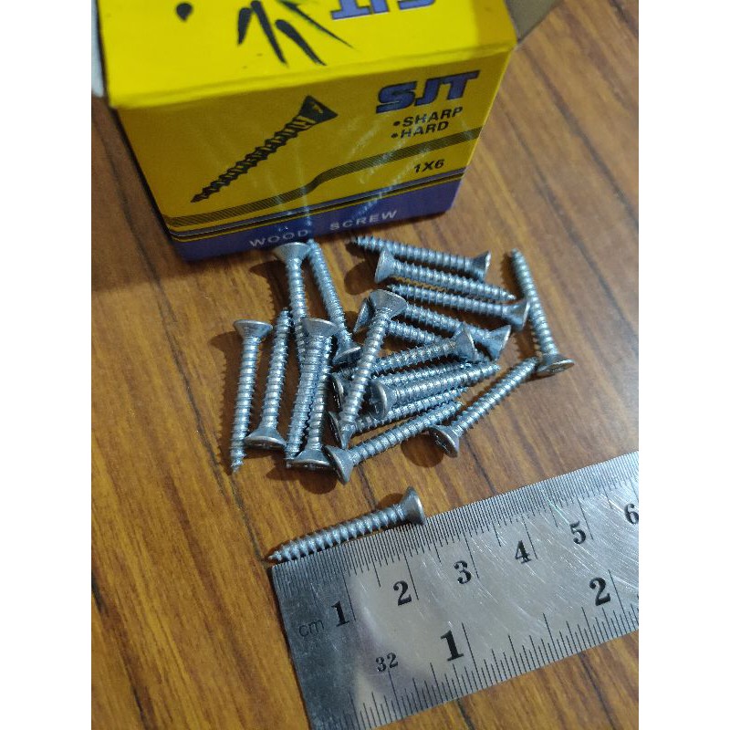 Jual skrup roping putih 1 x 6 | Shopee Indonesia