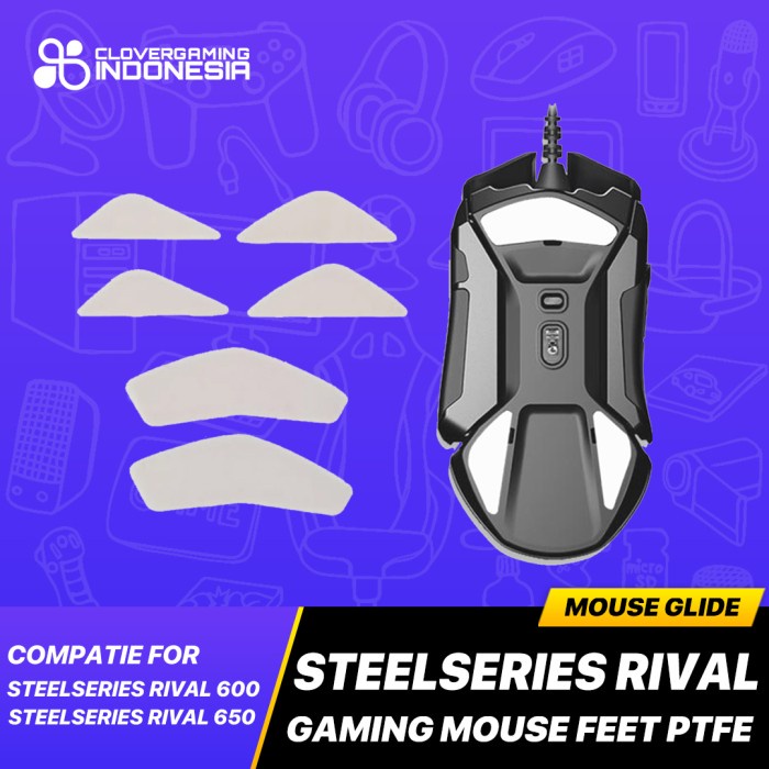 Jual Mouse Glide Tiger Arc Steelseries Rival 600 650 - Gaming Mouse ...