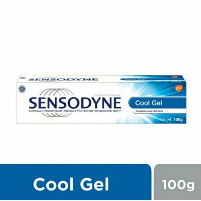 Jual sensodyne pasta gigi sensitif cool gel 100gr | Shopee Indonesia
