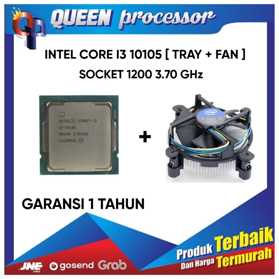 Jual PROCESSOR INTER CORE i3 10105 3.7 GHz TRAY + FAN | Shopee Indonesia