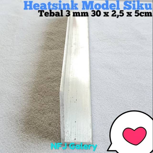 Jual Jual produk heatsink siku L murah Heatsink Model Siku 30cm Tebal ...
