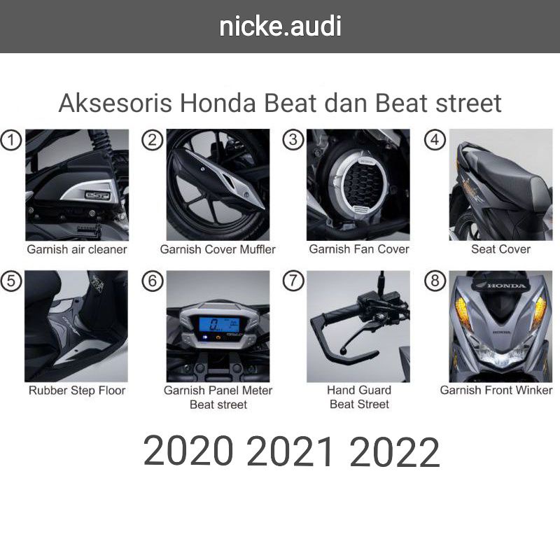Jual Asesories Honda Beat Streett 2020 2021 2022 2023 2024 Original ...