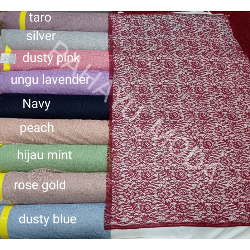 Jual KAIN BROKAT KATUN CORNELI / BROKAT PREMIUM / BROAKT LEMBUT NON ...