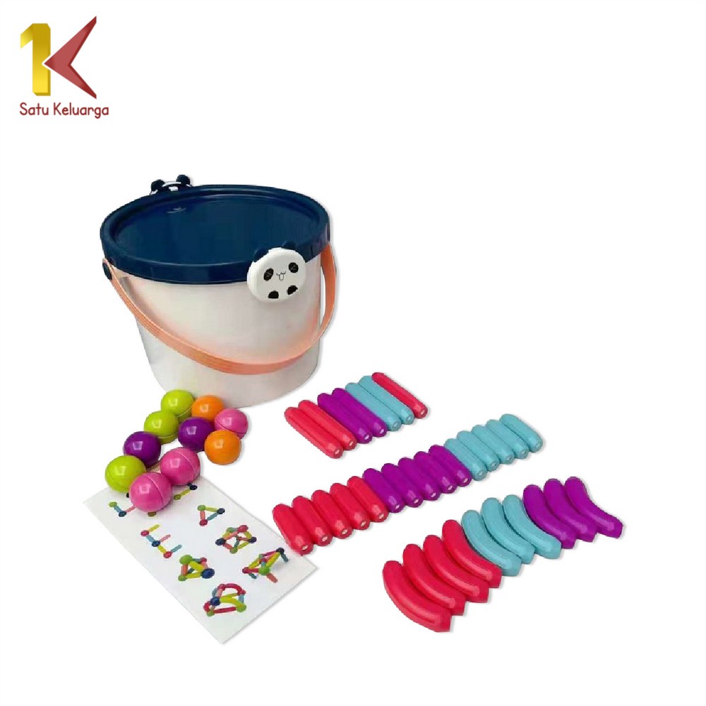 Jual Satu Keluarga Mainan Kreatifitas Anak M211 Magnetic Building Block ...