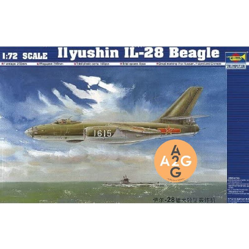 Jual Model kit Trumpeter 1/72 Ilyushin IL-28 Beagle | Shopee Indonesia