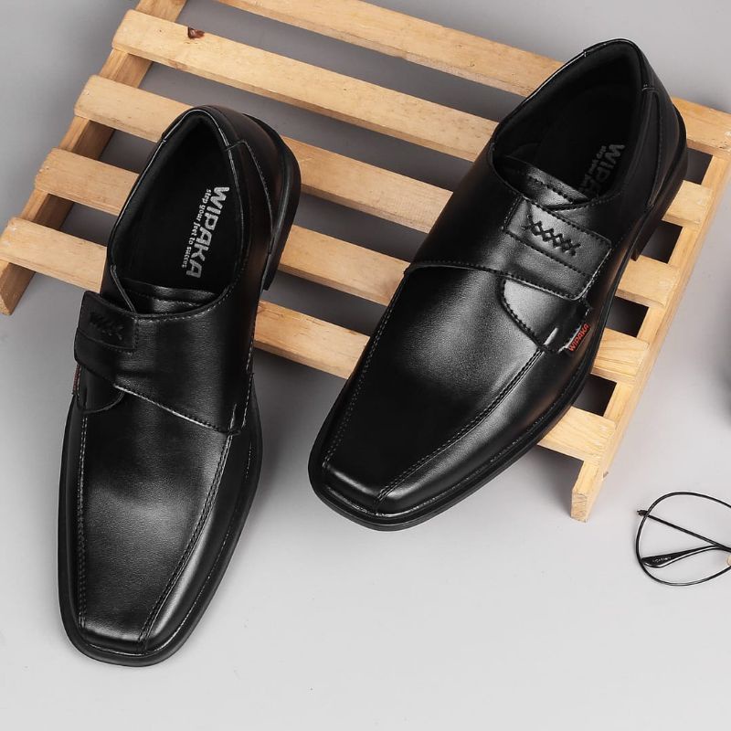 Jual Sepatu Pantofel pria Hitam Sepatu Pria WIPAKA BIG SIZE 38 SAMPAI ...