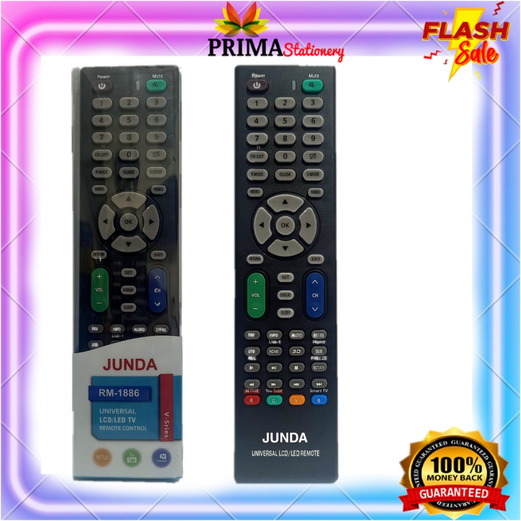 Jual ( PROMO !!! ) REMOTE LED TV UNIVERSAL REMOTE SMART TV UNIVERSAL ...